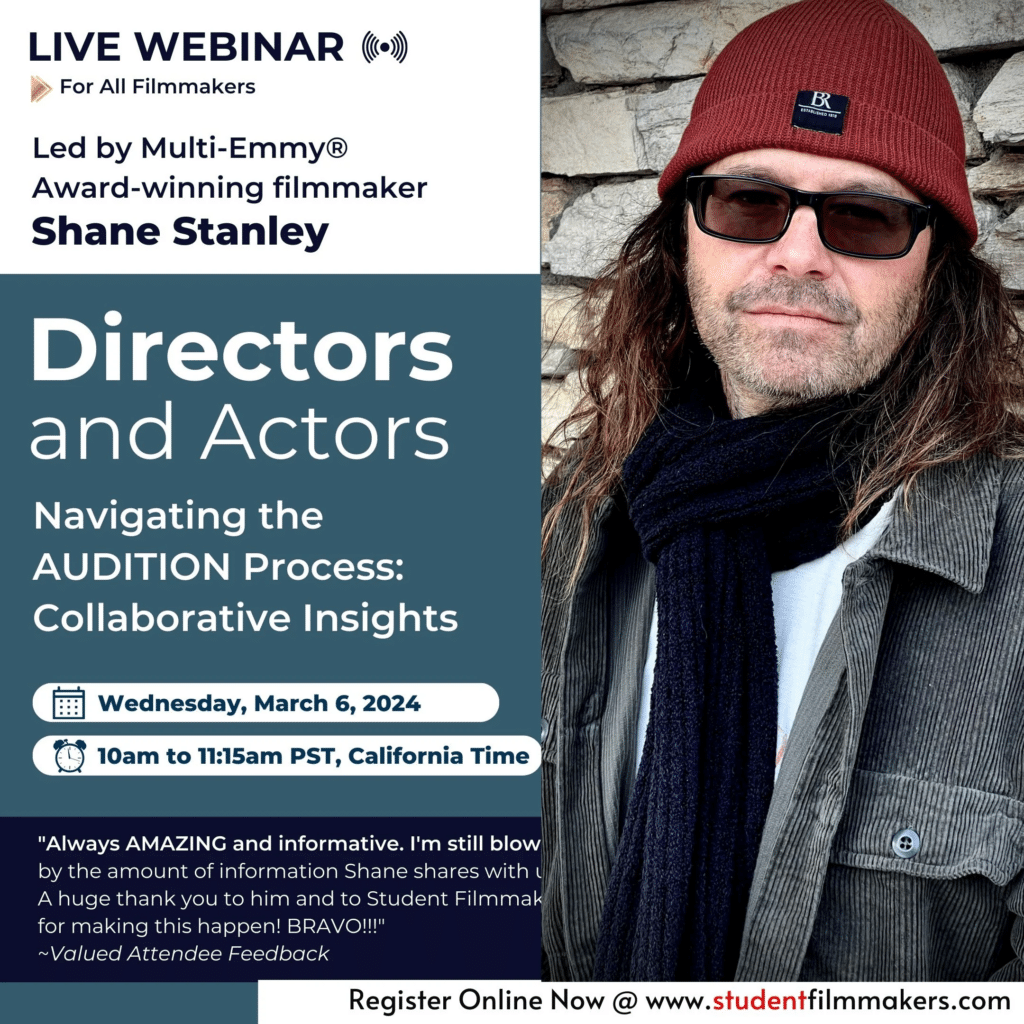 Live Webinar: “Directors and Actors: Navigating the AUDITION Process ...